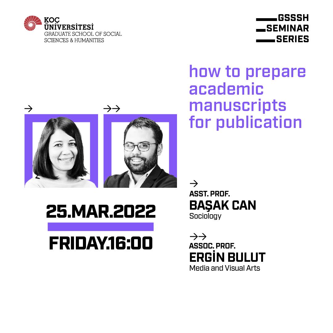 How to Prepare Academic Manuscripts for Publication - Araştırma - Koç ...